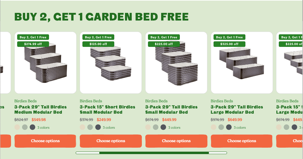 Buy 2 Get 1 Free Birdies Garden Beds - Michelle In The Meadow
