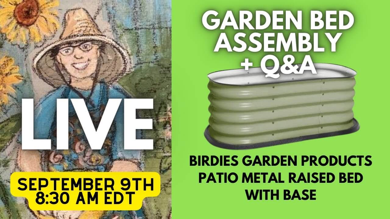 Birdies Raised Garden Bed Live Assembly of the Patio Garden Bed ...
